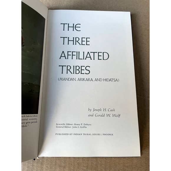 Vintage | Other | Three Affiliated Tribes By Joseph Cash Used | Poshmark